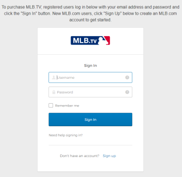 I previously owned an MLB.TV subscription. Do I need to create a new ...
